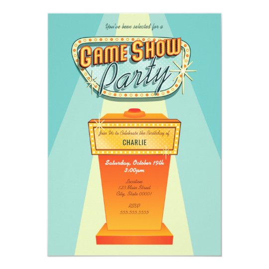 Game Show Party Invitation | Zazzle.com