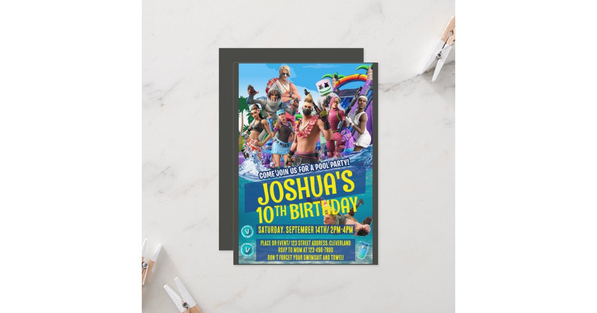 Game themed invitation | Zazzle