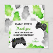 Game Time Level Up Video Game Thank You Cards | Zazzle