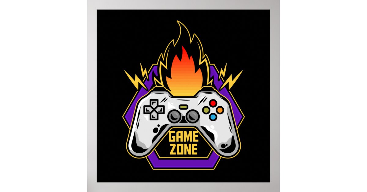 Game Zone Game Controller Poster | Zazzle