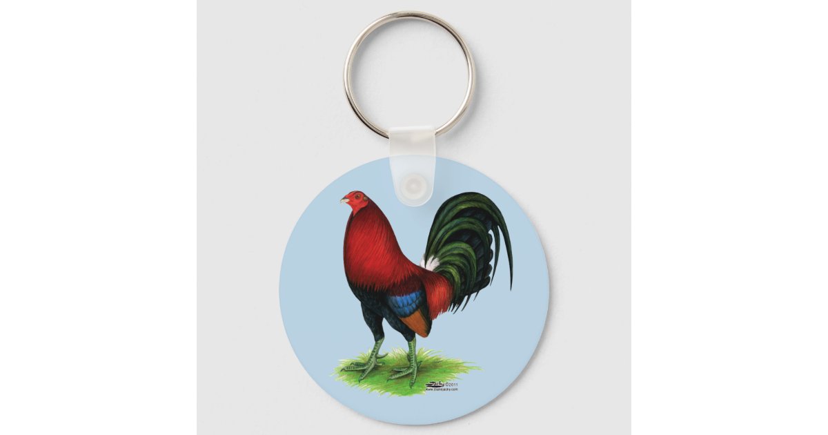 Gamecock: Dark Red Keychain | Zazzle