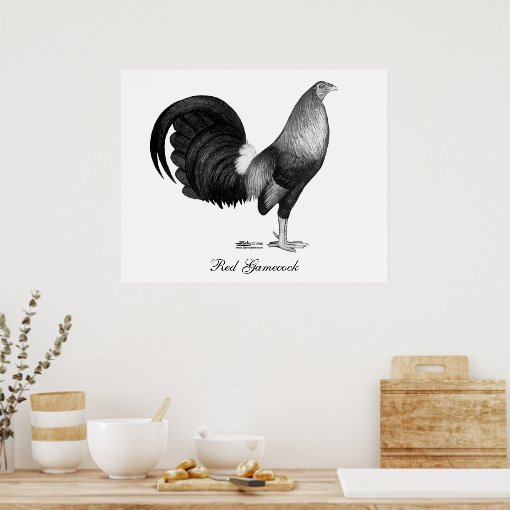 Gamecock Red Hatch Poster | Zazzle