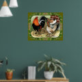 Gamefowl On the Farm Poster | Zazzle