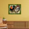 Gamefowl On the Farm Poster | Zazzle