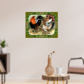 Gamefowl On the Farm Poster | Zazzle