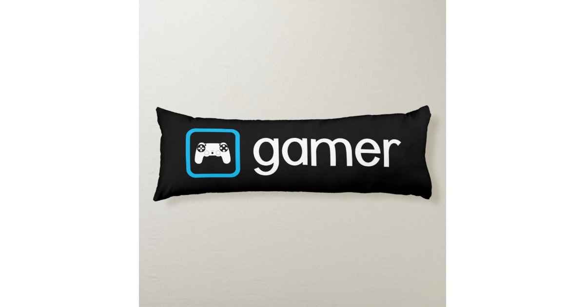 Gamer (Blue) Body Pillow | Zazzle