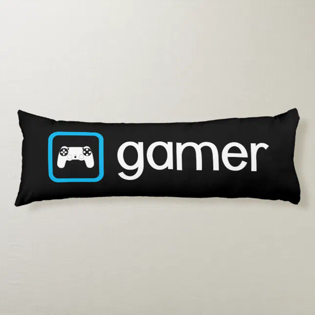 Gamer (Blue) Body Pillow | Zazzle