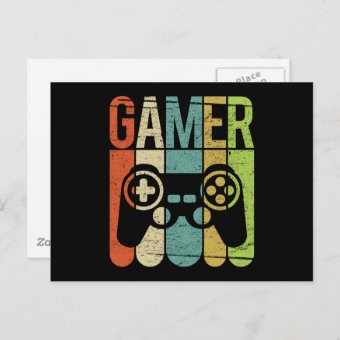Gamer Game Controller Postcard | Zazzle