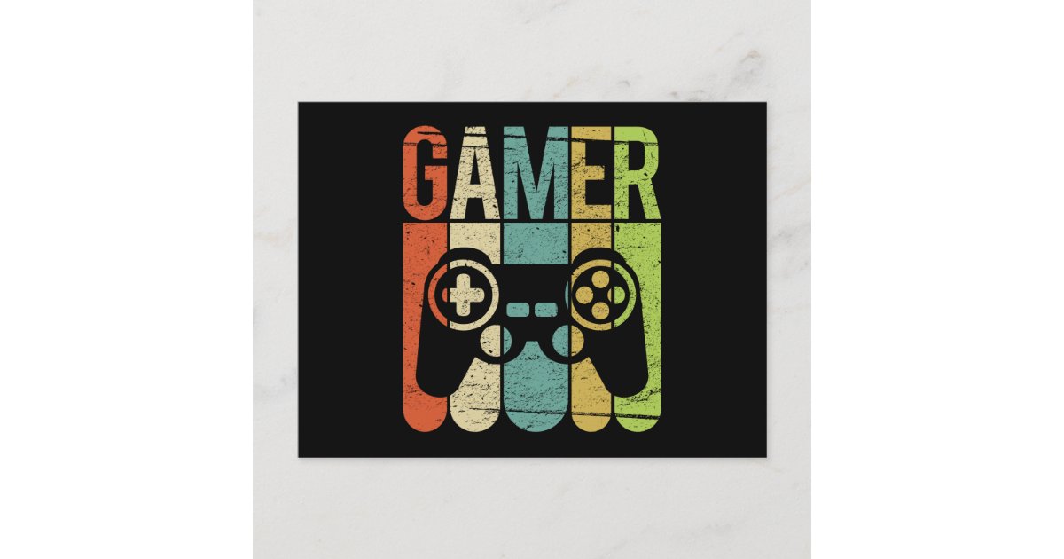Gamer Game Controller Postcard | Zazzle