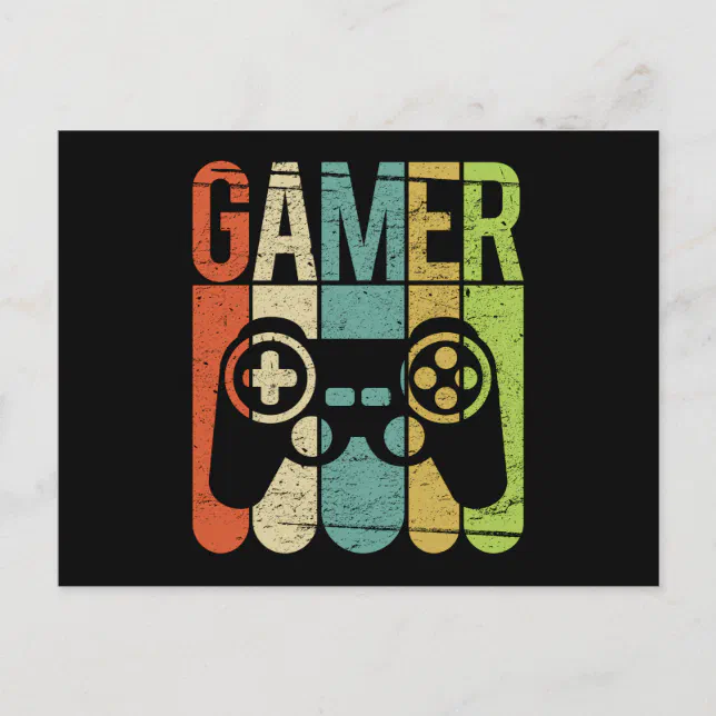 Gamer Game Controller Postcard | Zazzle