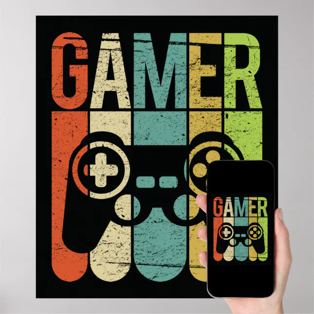Gamer (Game Controller) Poster | Zazzle