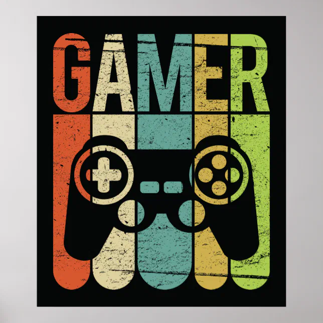 Gamer (Game Controller) Poster | Zazzle