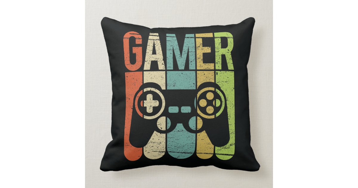 Gamer Game Controller Throw Pillow | Zazzle.com