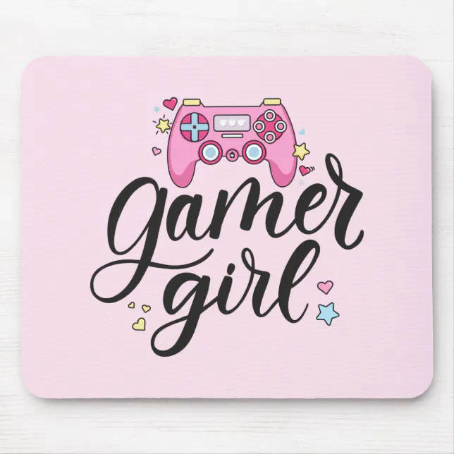 Gamer Girl Mouse Pad | Zazzle