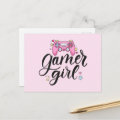 Gamer Girl Postcard | Zazzle