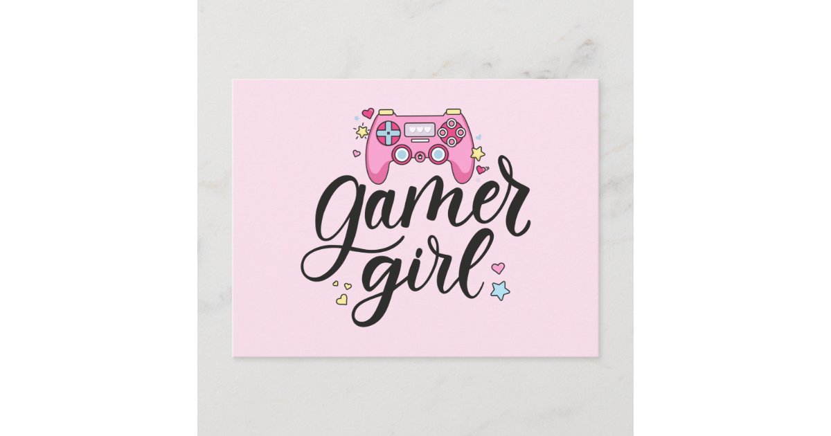Gamer Girl Postcard | Zazzle