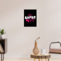 Gamer Girl - Video Gamer, Gaming, Video Game, Game Poster | Zazzle