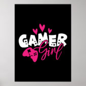 Gamer Girl - Video Gamer, Gaming, Video Game, Game Poster | Zazzle
