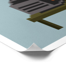 Gamer Jesus Pixel Art Poster | Zazzle