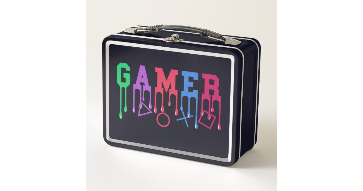 Gamer metal lunch box | Zazzle