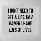 Gamer for Life Poster | Zazzle.com