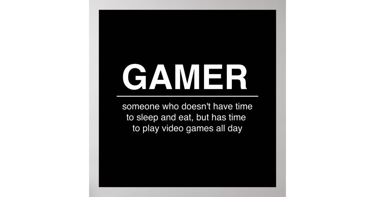GAMER POSTER | Zazzle