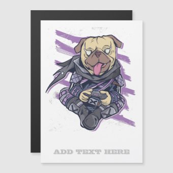 Gamer Pug Ninja Neon Look Teens Graphics Gift Cool | Zazzle