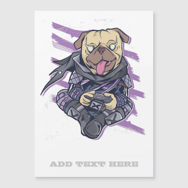 Gamer Pug Ninja Neon Look Teens Graphics Gift Cool | Zazzle