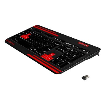 Gamer Red Wireless Keyboard | Zazzle