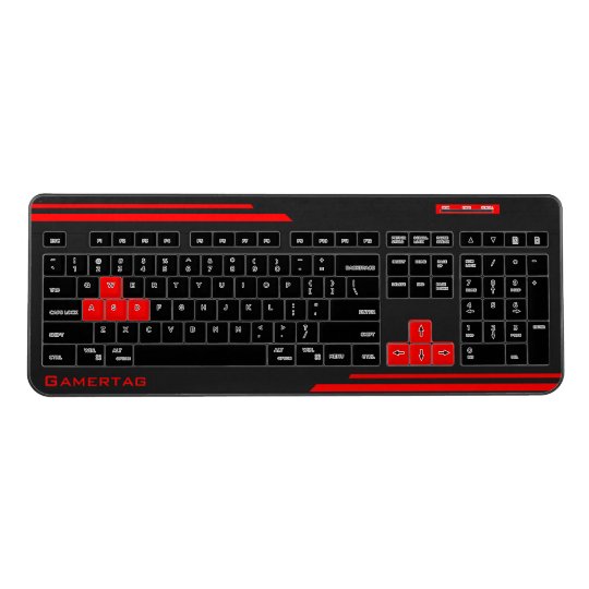 Gamer Red Wireless Keyboard | Zazzle.com