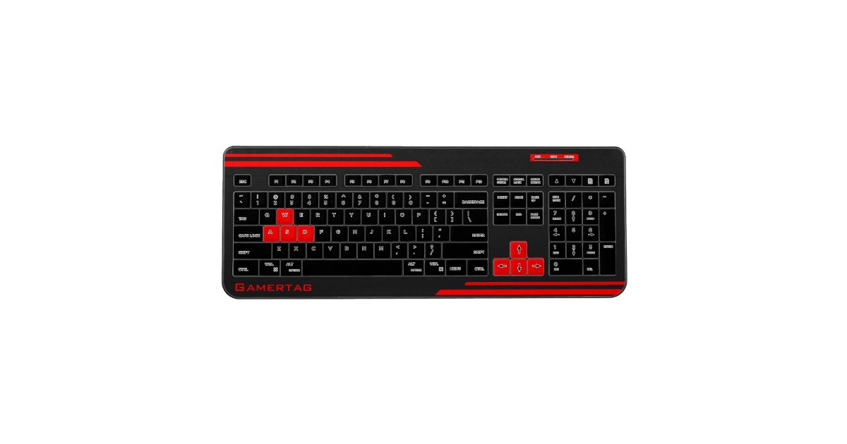 Gamer Red Wireless Keyboard | Zazzle