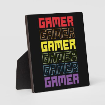 Gamer Retro Old School - Funny Video Gamer, Gaming Plaque | Zazzle
