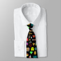 Gamer Retro Pixel Video Gaming Icons Neck Tie | Zazzle