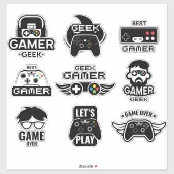Gamer Sticker | Zazzle