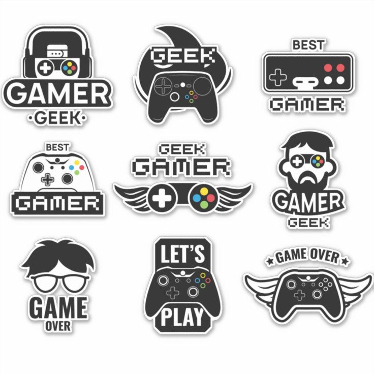 Gamer Sticker | Zazzle