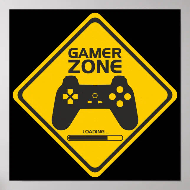 Gamer Zone - Poster | Zazzle