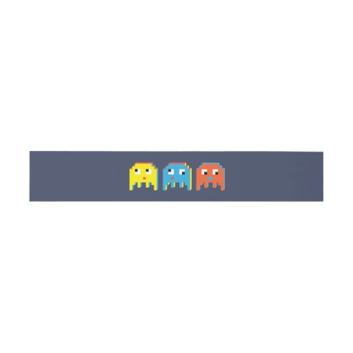 Gamers colorful pixel alien monster characters invitation belly band ...