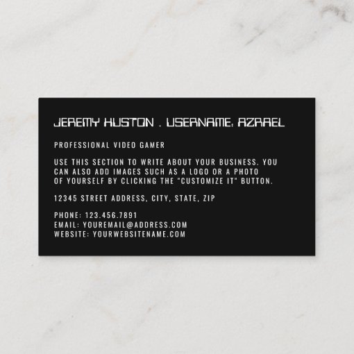 Gaming Controller, Video Gamer Business Card | Zazzle