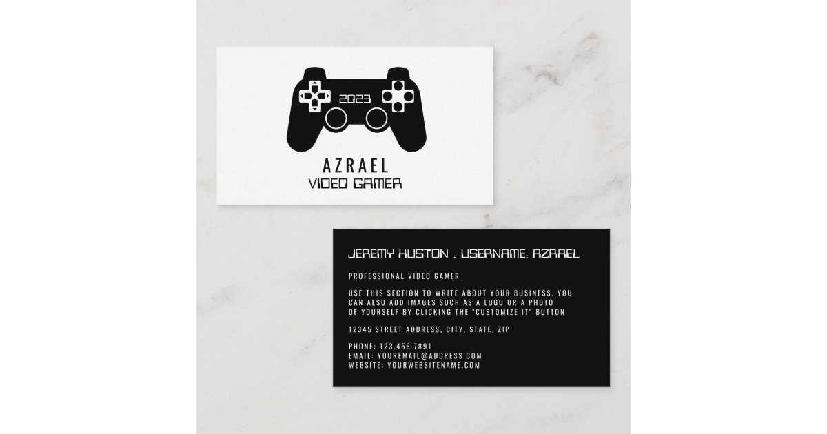 Gaming Controller, Video Gamer Business Card | Zazzle