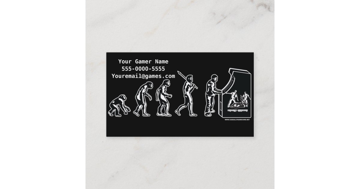 Gaming Evolution Gamer Business Cards | Zazzle