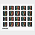 Gaming Level 37 Unlocked 37th Birthday Gift Gamer Square Sticker | Zazzle