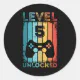 Gaming Level 5 Unlocked 5th Birthday Gift Gamer Classic Round Sticker ...