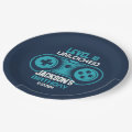 Gaming Video Game Theme Gamer Boy Birthday Party Paper Plates | Zazzle