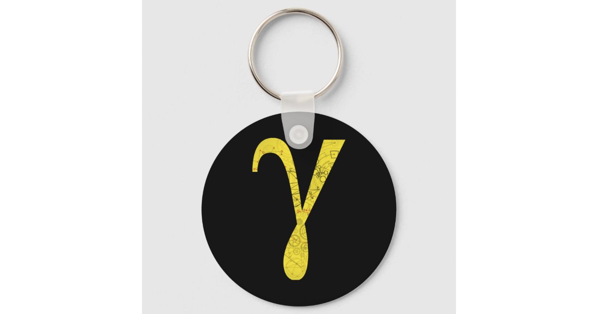 Gamma - Math Symbols Keychain | Zazzle