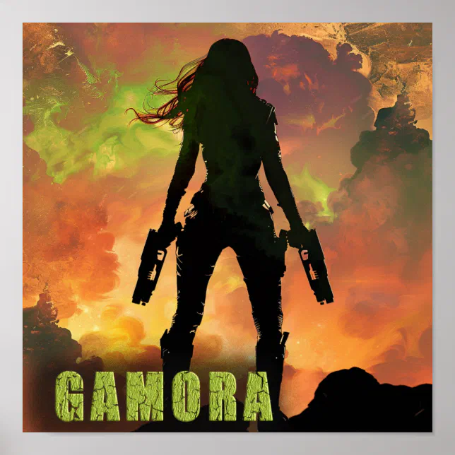 Gamora Galaxy Poster | Zazzle