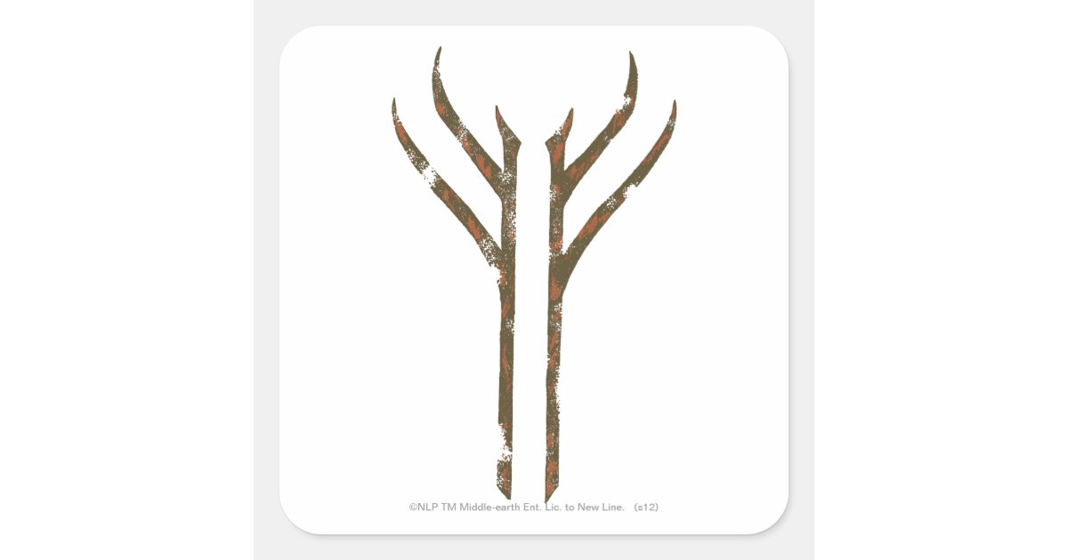 GANDALF™ Rune Square Sticker | Zazzle