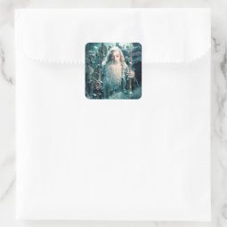 Gandalf The Gray Square Sticker | Zazzle