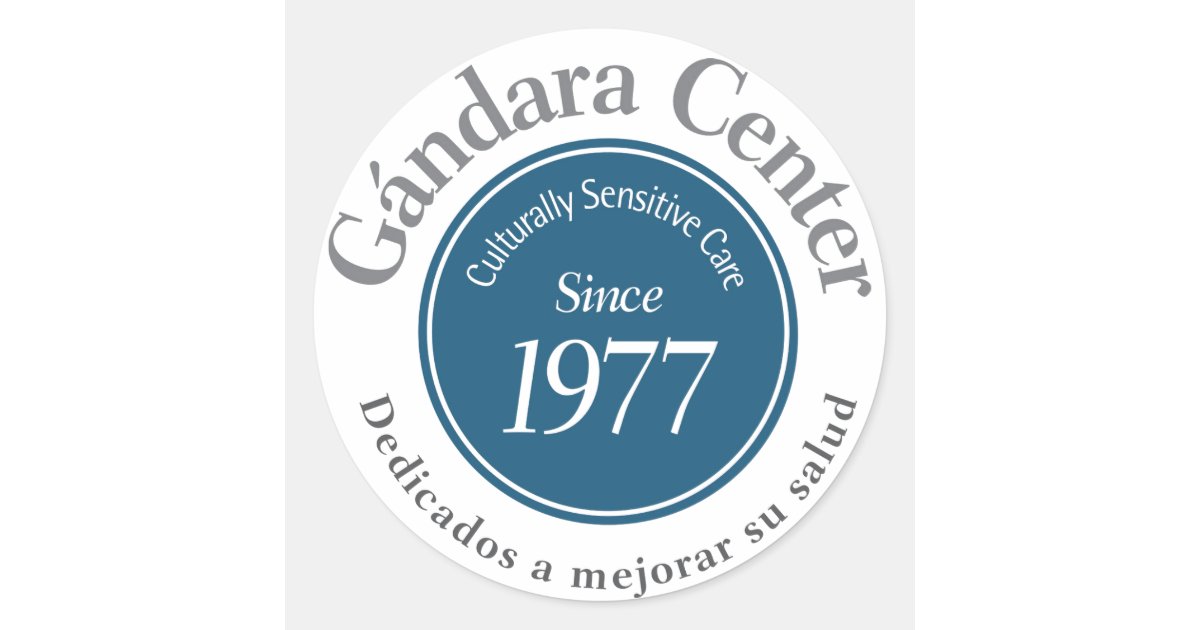 Gándara Center Logo Round Sticker | Zazzle