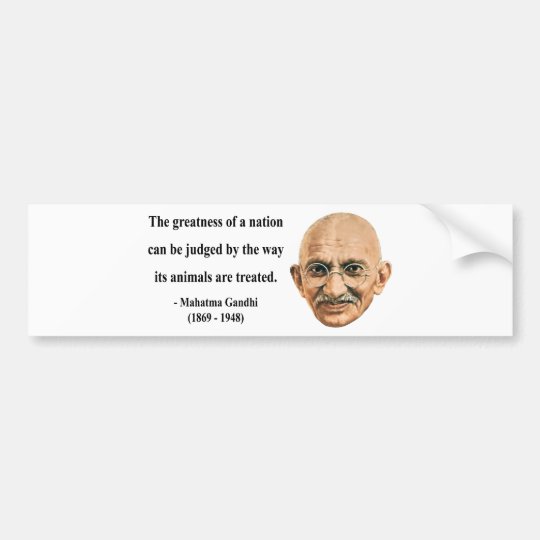 Gandhi Quote 2b Bumper Sticker | Zazzle.com