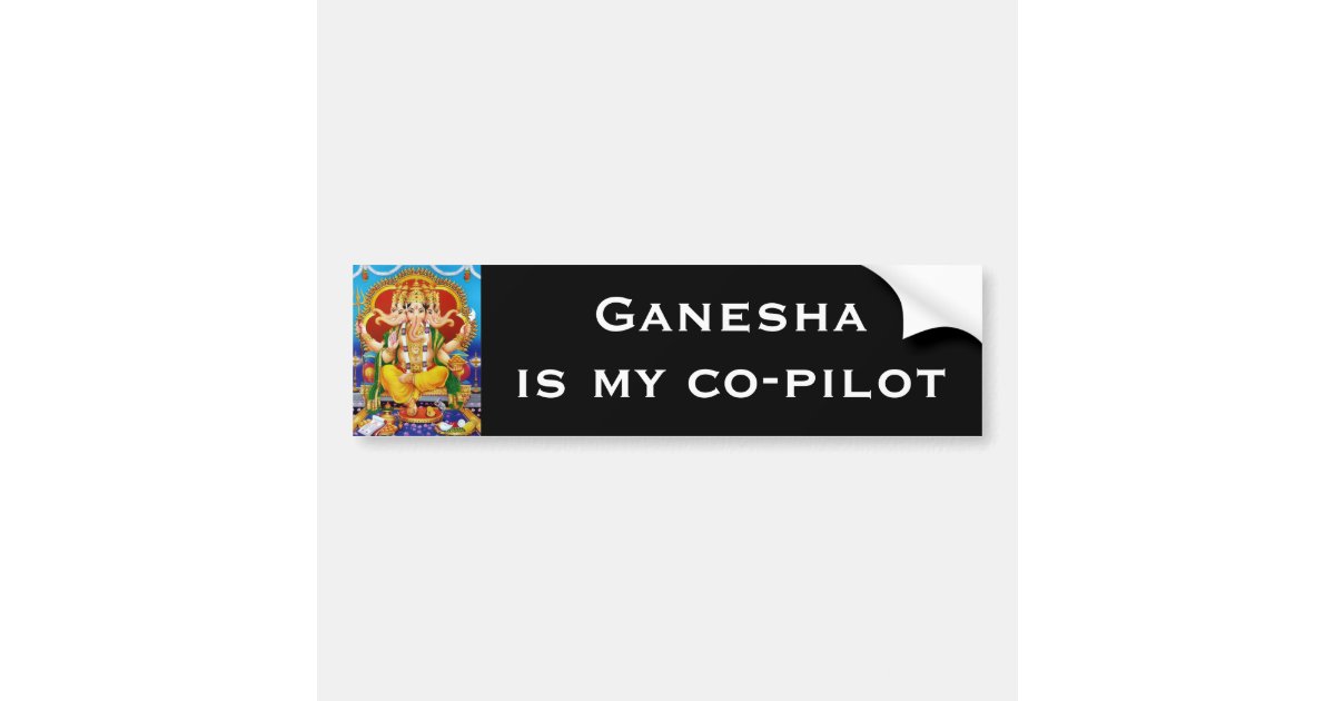 Ganesha Bumper Sticker - Version 4 | Zazzle